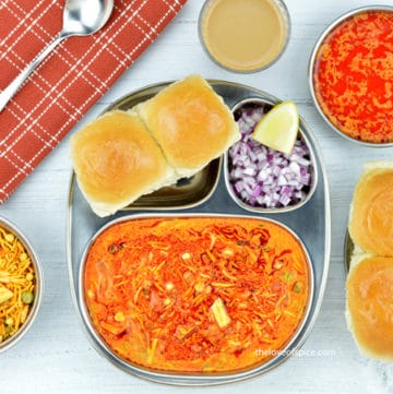 Spicy Kolhapuri Misal Recipe | Maharashtrian Misal Pav