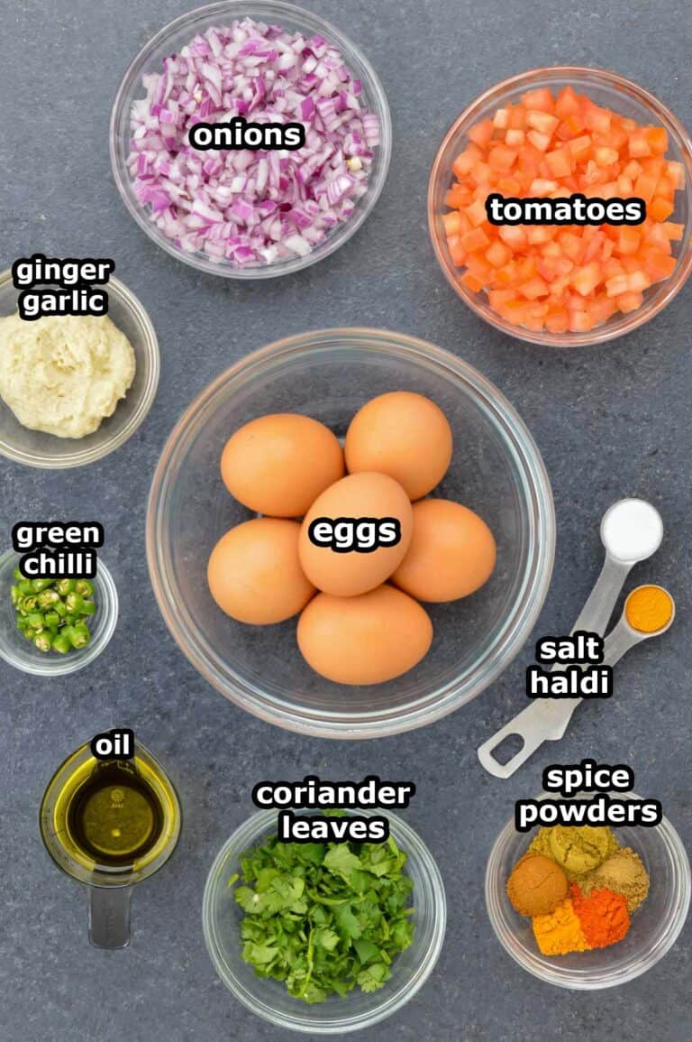 Egg Bhurji / Anda Bhurji (Spicy Indian Scrambled Eggs)